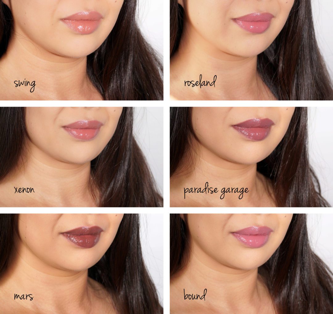 NARS Velvet Lip Glides Swing, Roseland, Xenon, Paradise Garage and MARS ...