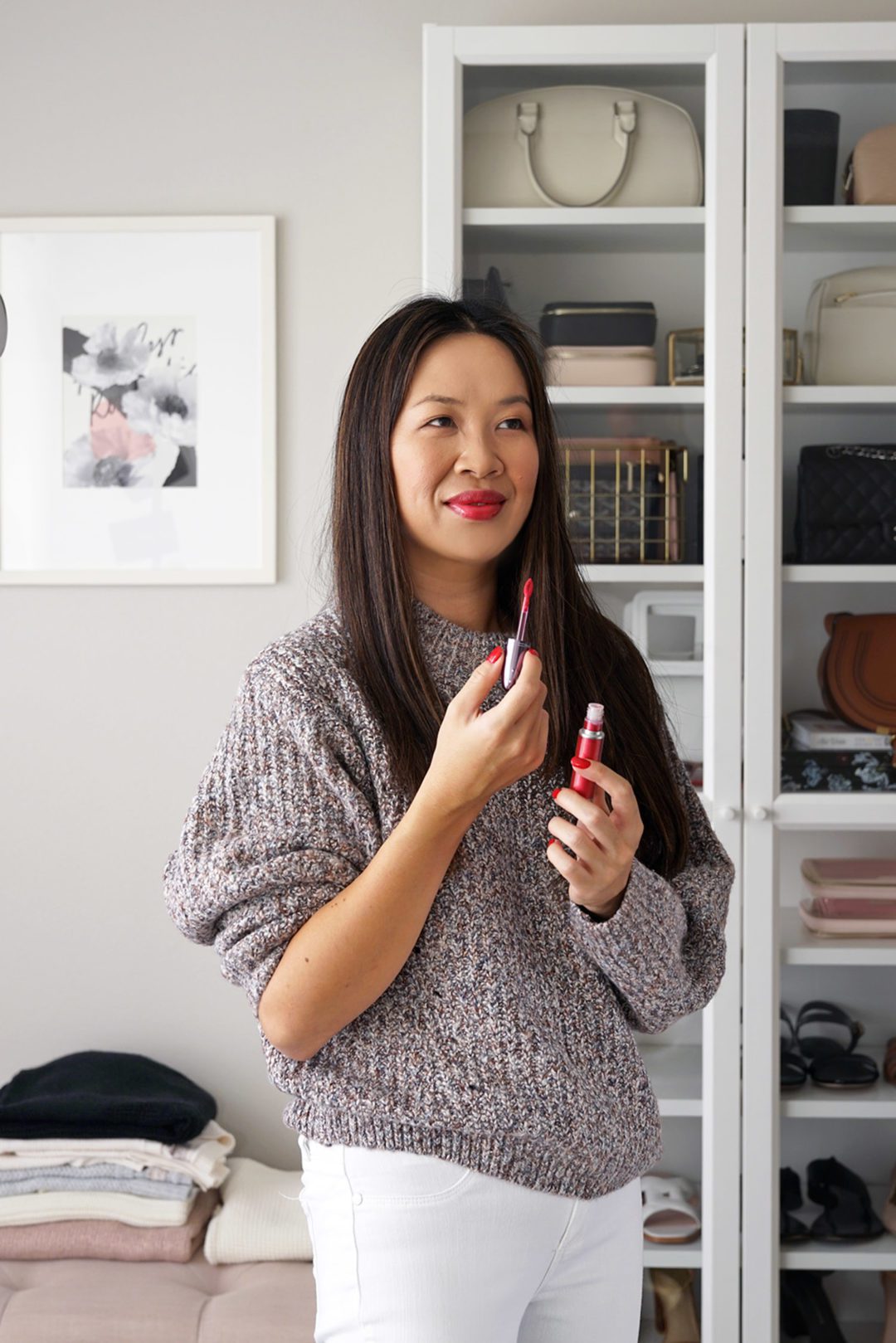 Best Red Holiday Lips + Cozy Sweater Try On Haul - The Beauty Look Book