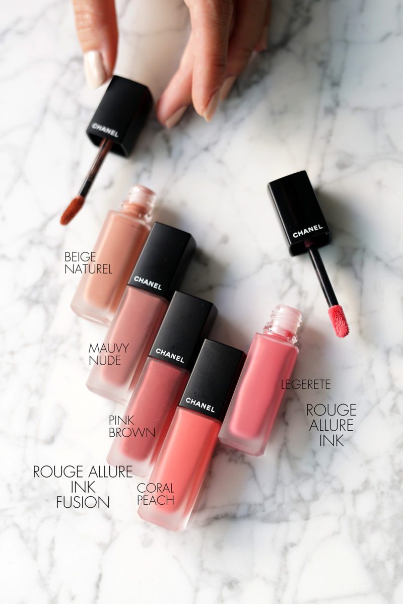 Chanel Rouge Allure Ink Fusion, Rouge Allure Ink + Le Rouge Duo Lip ...
