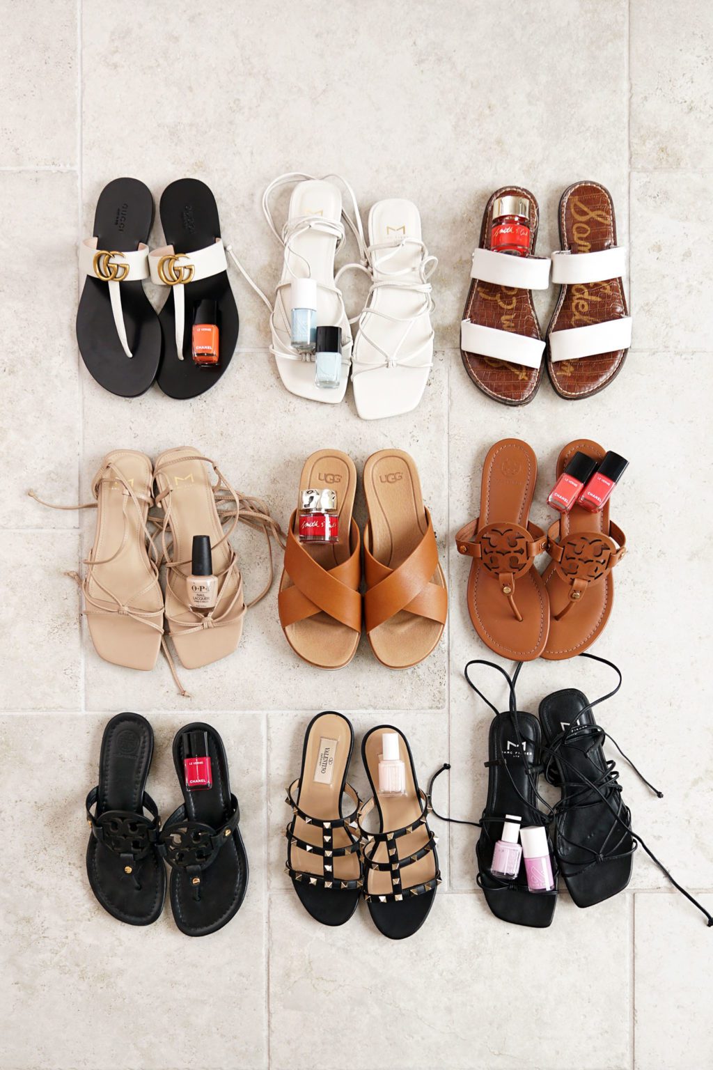 Favorite Summer Sandals + Polish Combinations - The Beauty Look Book