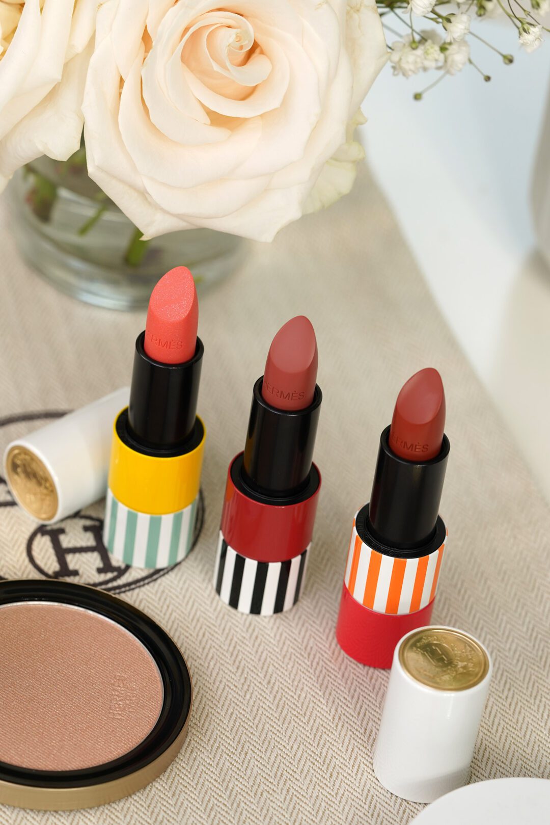 Hermes Rouge Hermes Shiny Lipsticks, Plein Air Complexion Balm and ...