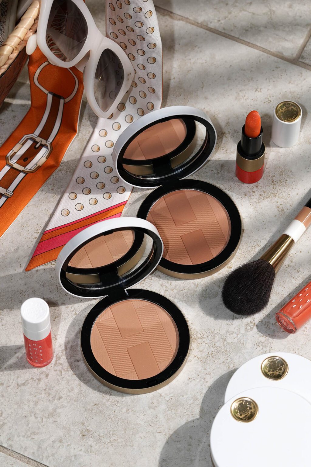Hermes Plein Air H Trio Mineral Powder Bronzer + Iridescent ...