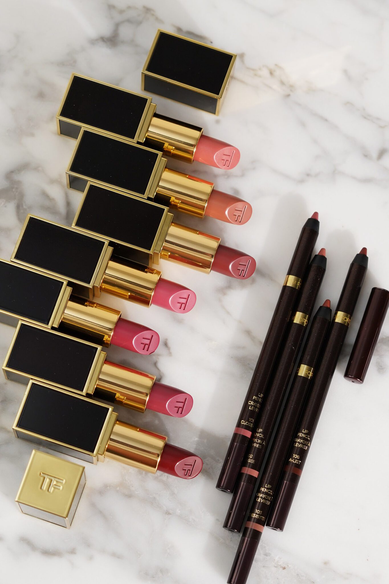 New Tom Ford Lip Color Lipstick + Lip Pencils - The Beauty Look Book